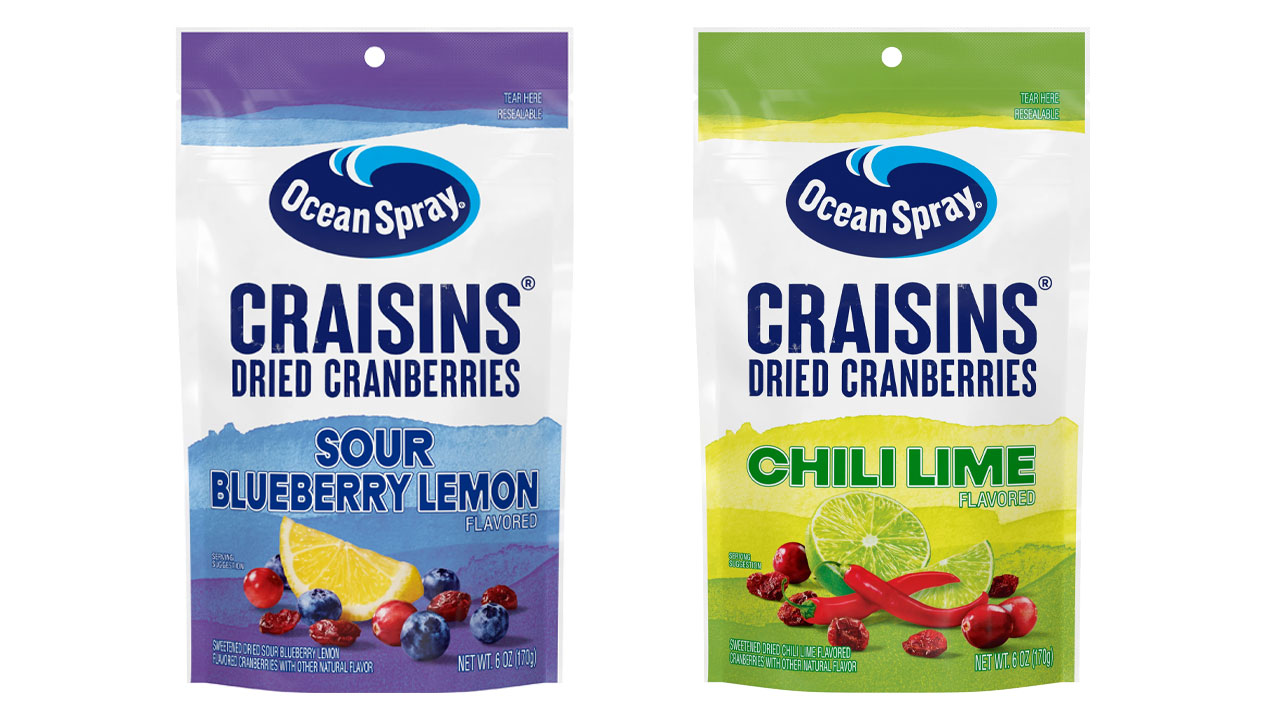 Ocean Spray Launches Bold New Craisins® Dried Cranberries Flavors ...