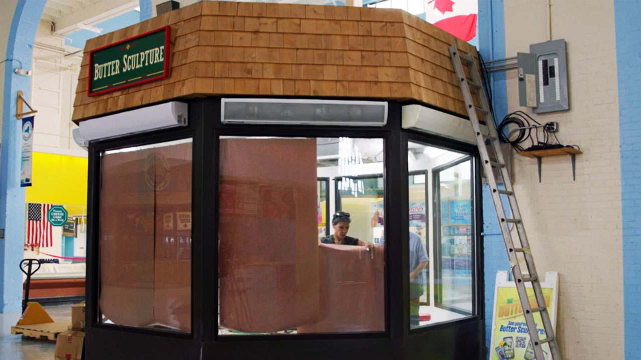 Butter Believe It: Construction of 800 Pound Butter Sculpture Begins at ...