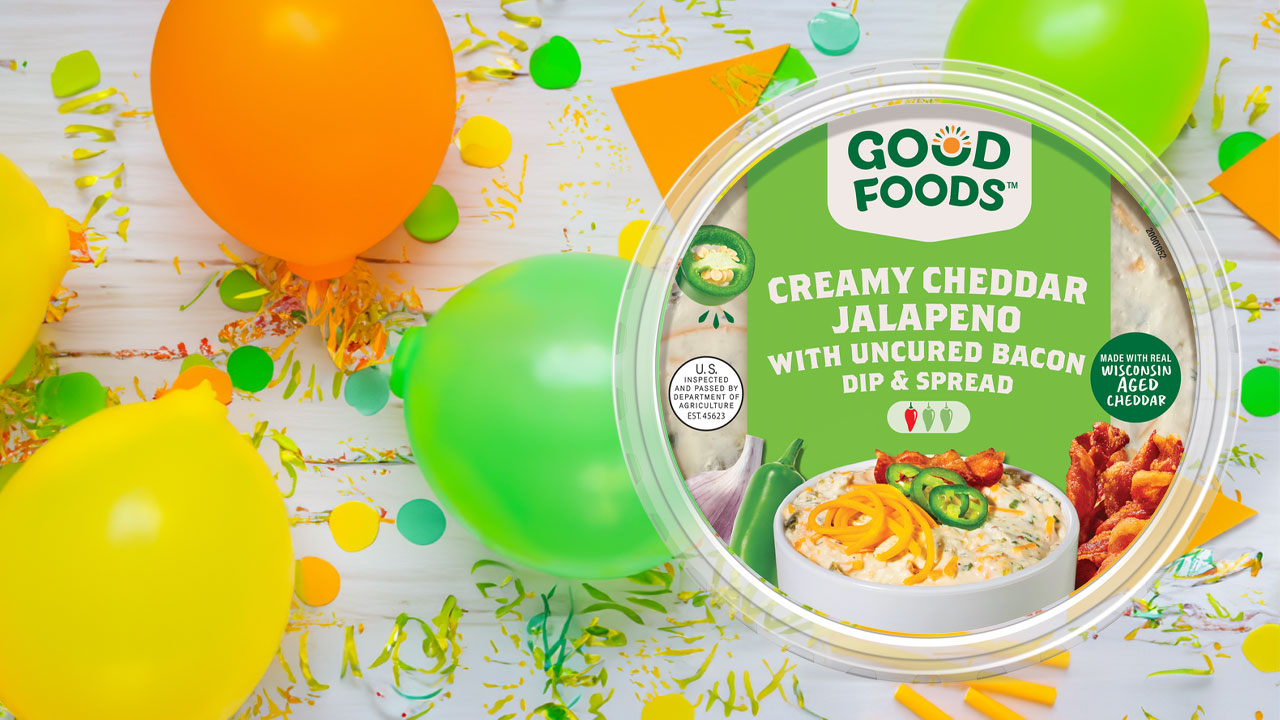 Good Foods Announces Cheddar Jalapeño Bacon Dip - Perishable News
