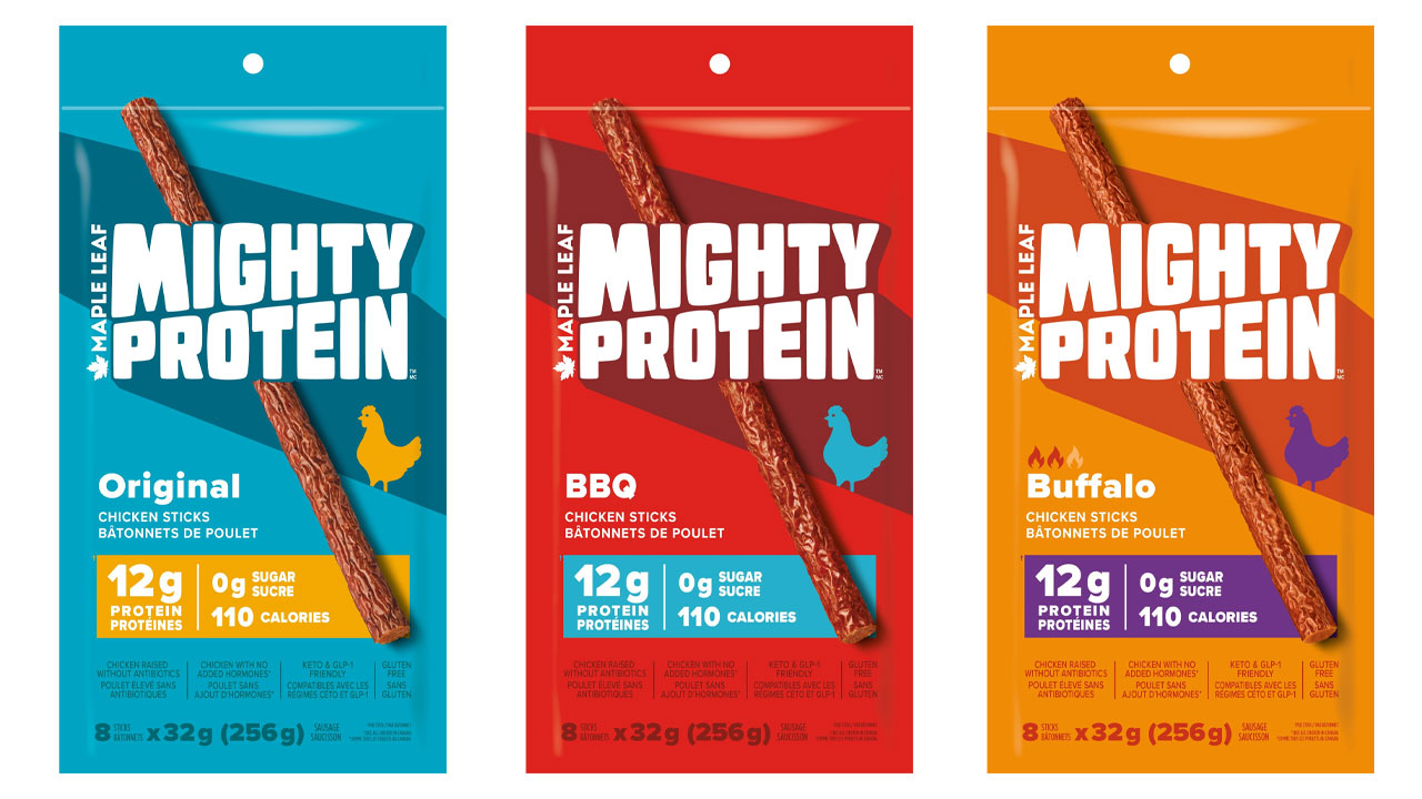 Maple Leaf Foods Launches Mighty Protein Meat Sticks to Power Canadians ...